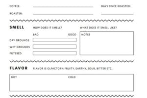 An Approachable Cupping Sheet for the Customer - European Coffee Trip