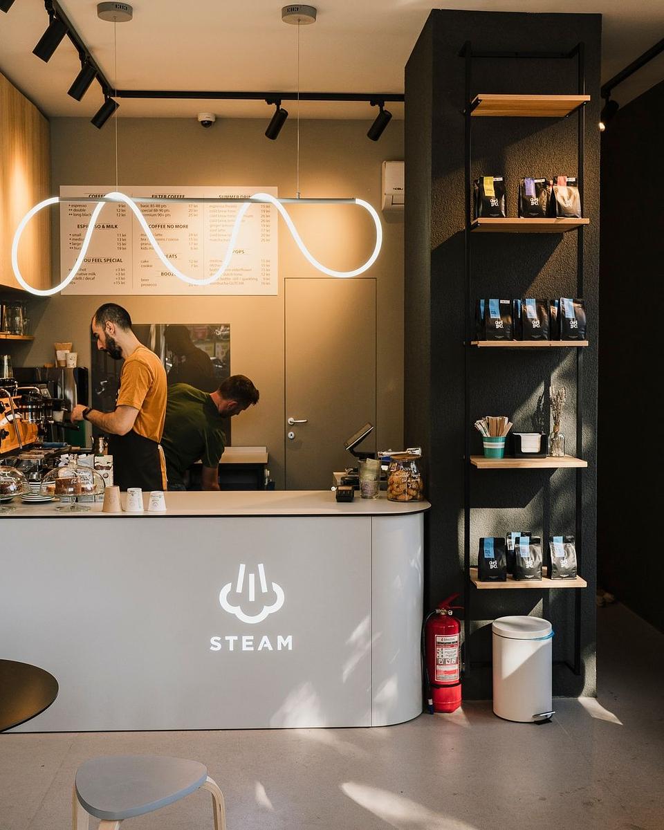 STEAM Coffee Shop - Bucharest, Romania | European Coffee Trip