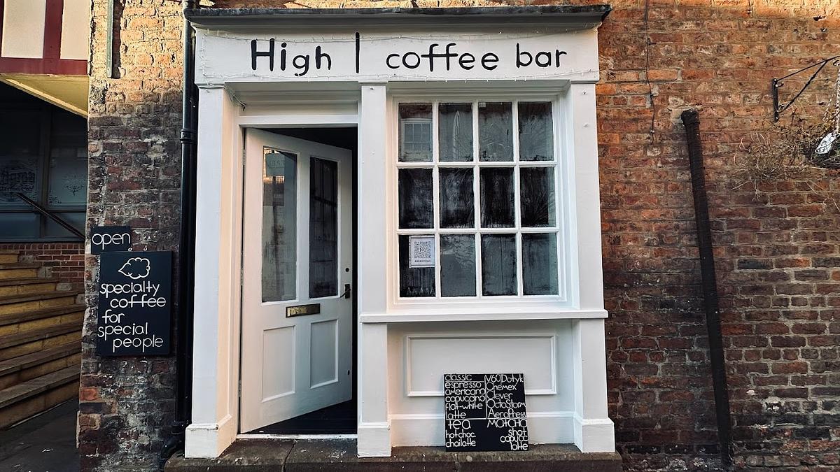 High coffee bar - Chester, United Kingdom | European Coffee Trip